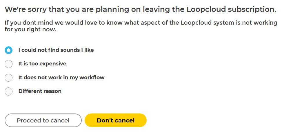 How do I cancel my Loopcloud subscription? – Loopmasters